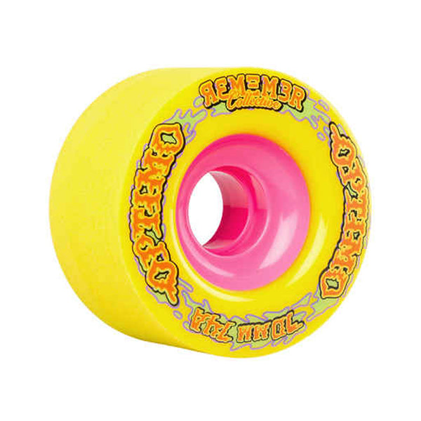 Remember Collective Optimo 70mm 74a Yellow longboard wheels ...